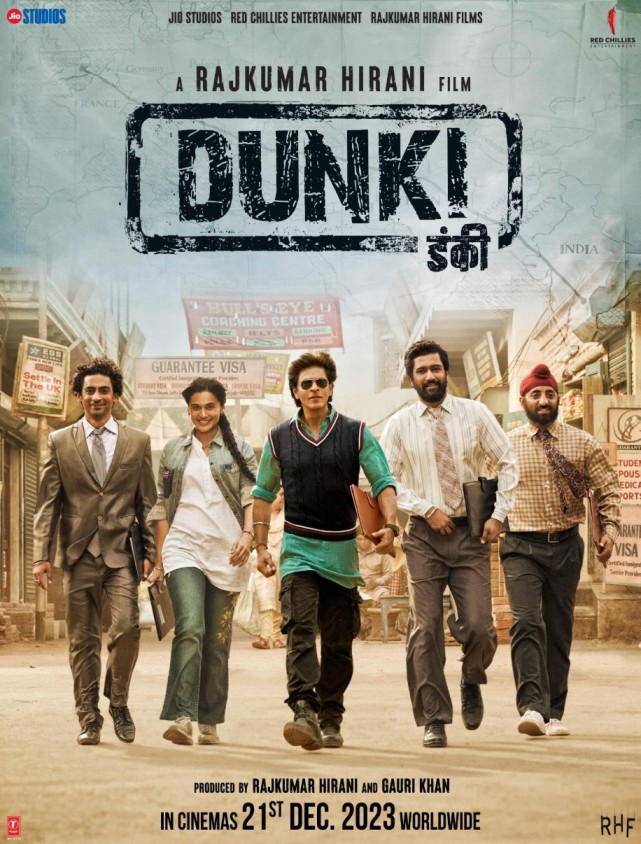 Dunki (2023) Hindi HDRip 480p 720p 1080p Movie 300MB